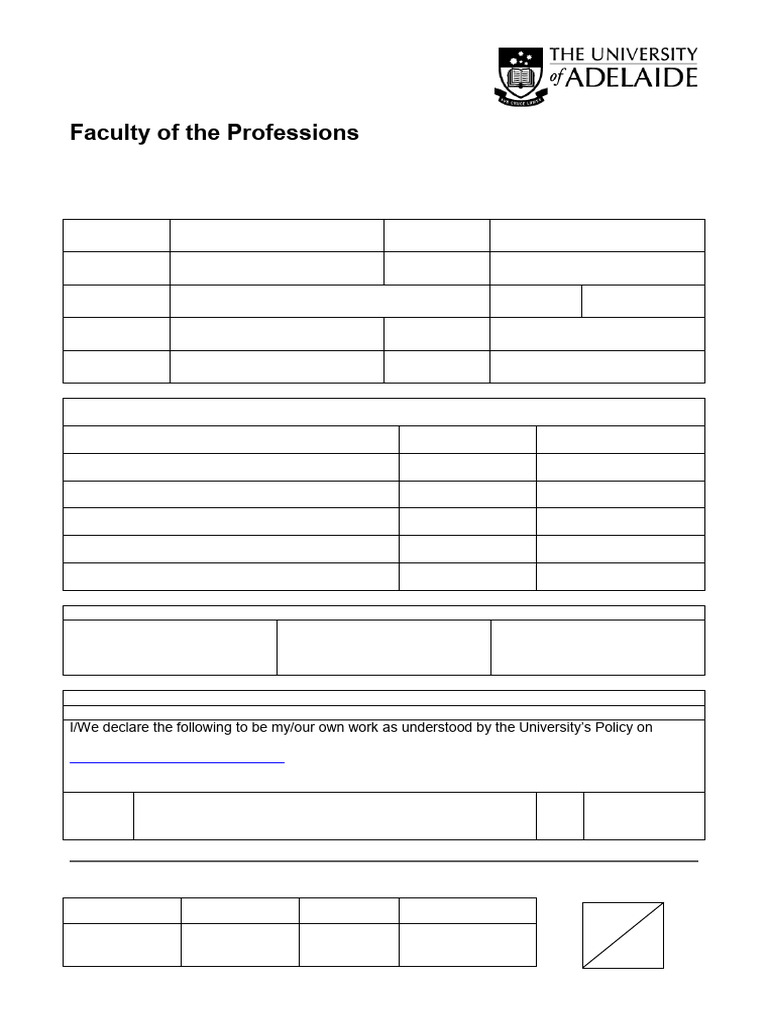 Assignment Cover Sheet | PDF