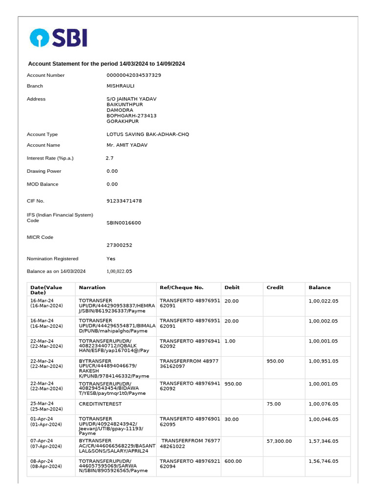 State Bank of India N | PDF | Banks | Financial Services