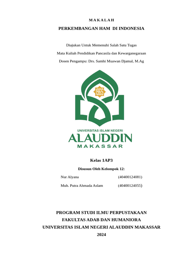 HAK ASASI MANUSIA Nur Alyana | PDF