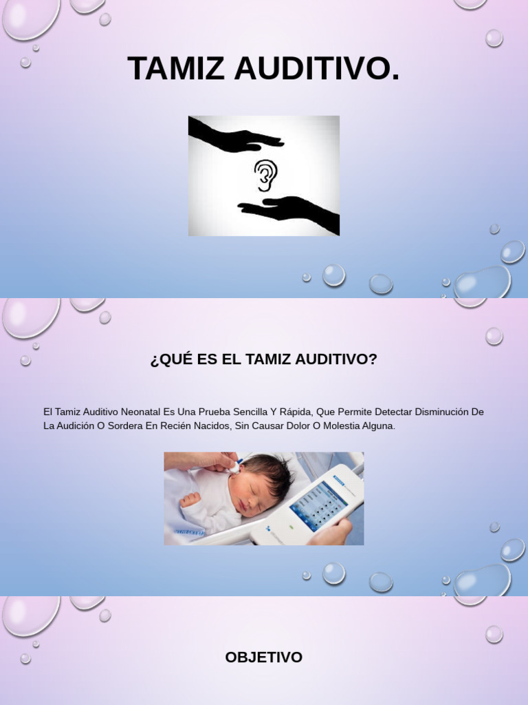 Tamiz Auditivo. | PDF | Relaciones personales, crianza y desarrollo ...