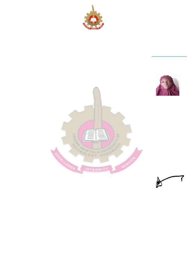 Ladoke Akintola University of Technology: P.M.B 4000, Ogbomoso, Oyo ...