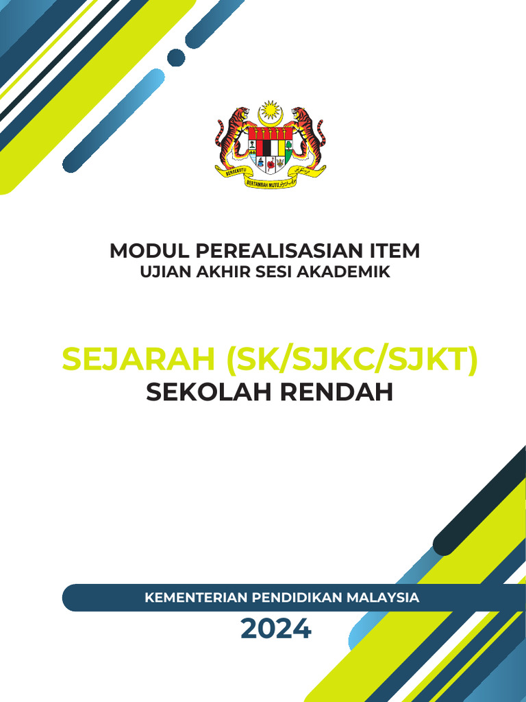 Modul Perealisasian Item Sejarah - SR - SK | PDF