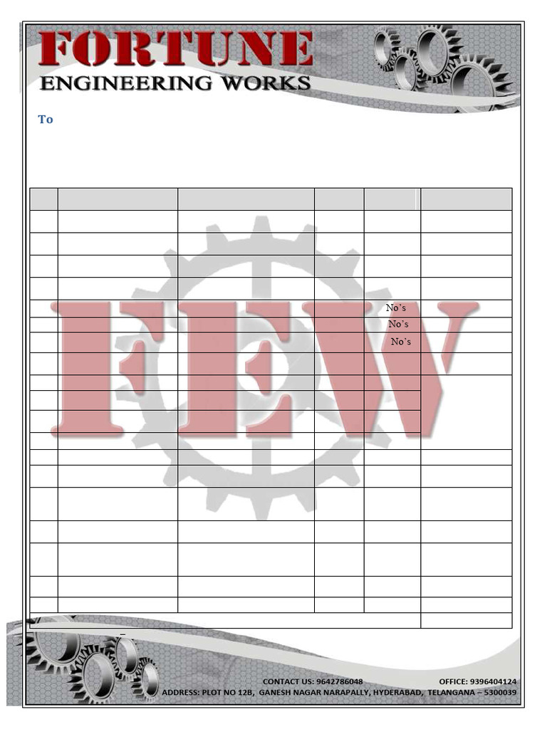 Fortune Engineering Works Aac 128M3 Per Day | PDF | Mechanical Engineering