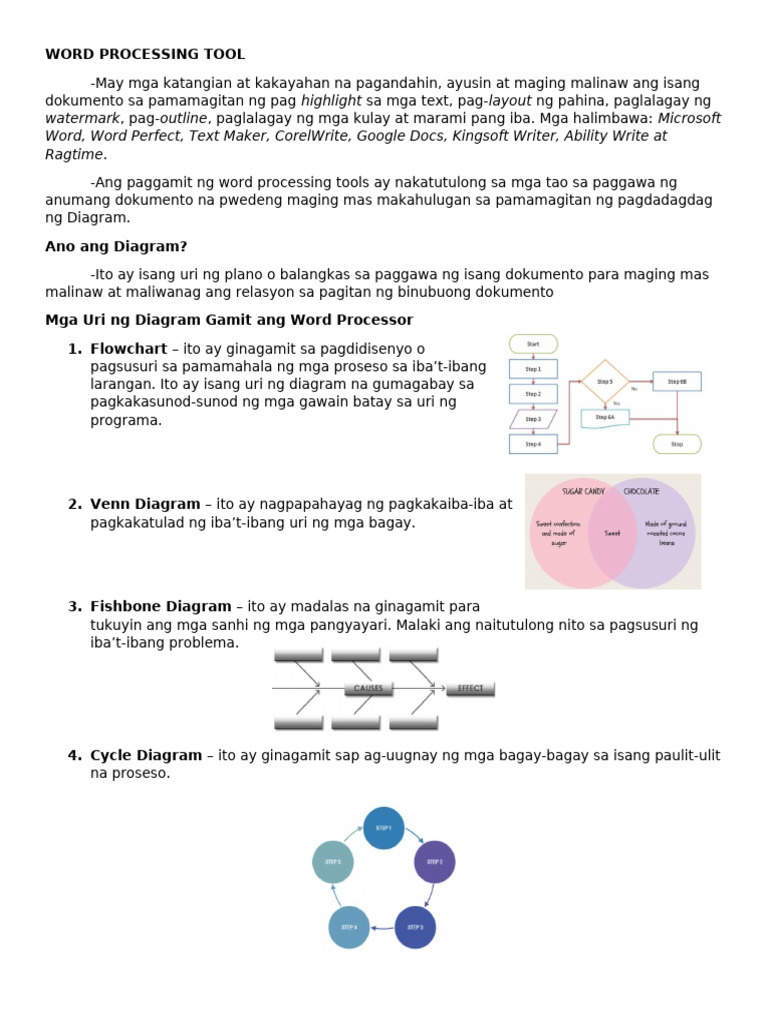 Word Processing Tool | PDF