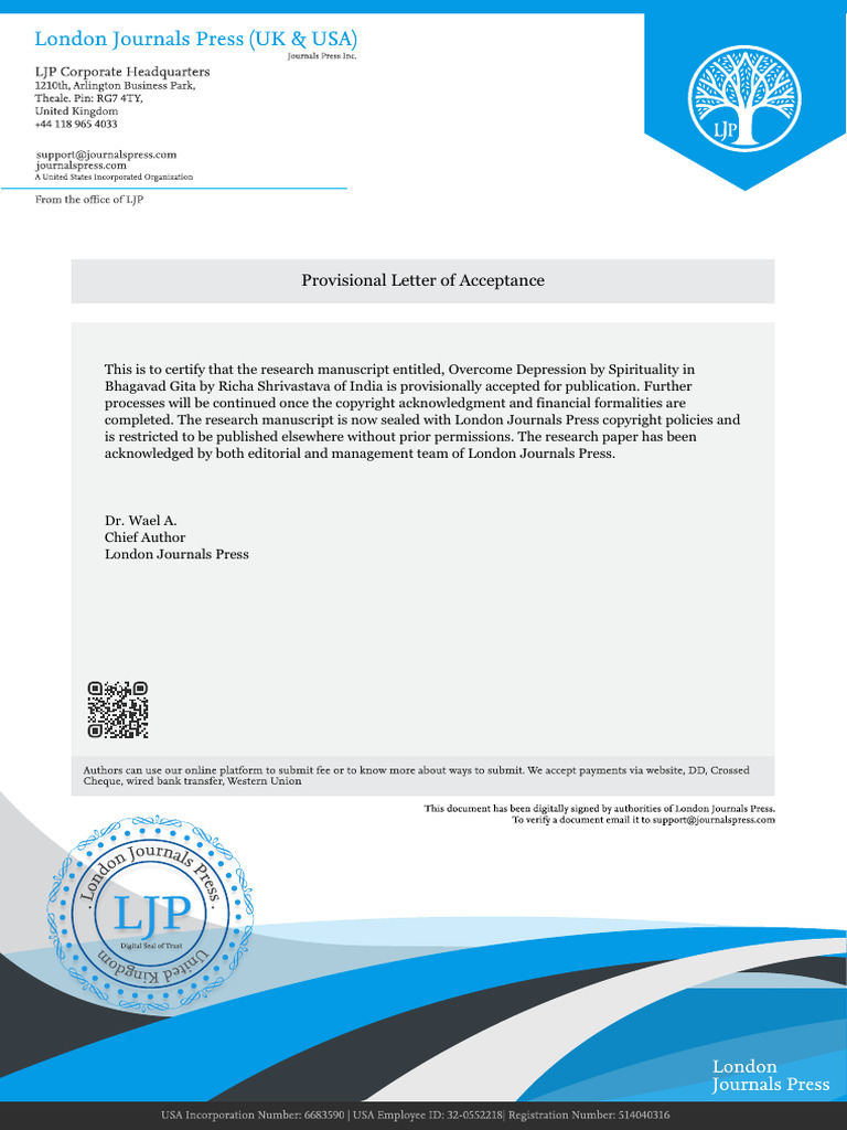 Provisional Letter of Acceptance | PDF