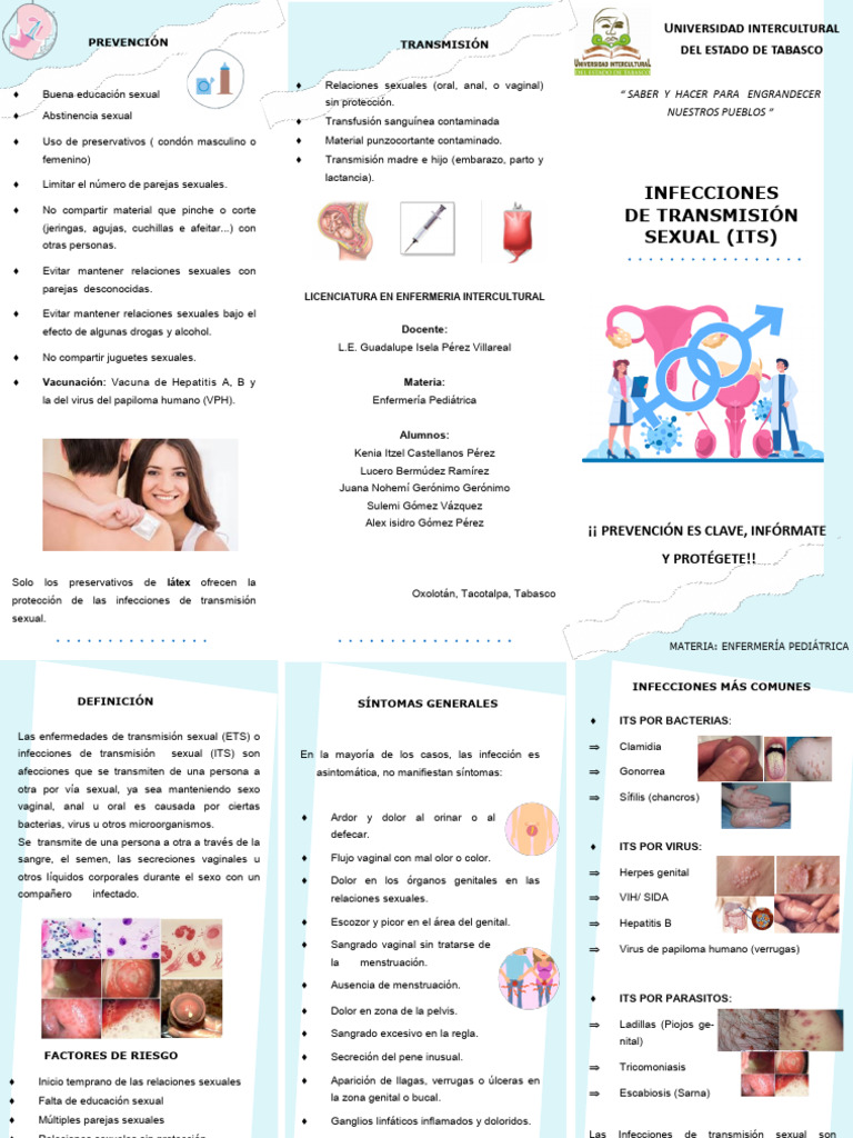 Triptico Its | PDF | Infección transmitida sexualmente | Inmunología