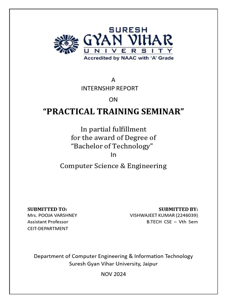 A INTERNSHIP REPORT(vk)....................... | PDF | Web Development | Word Press