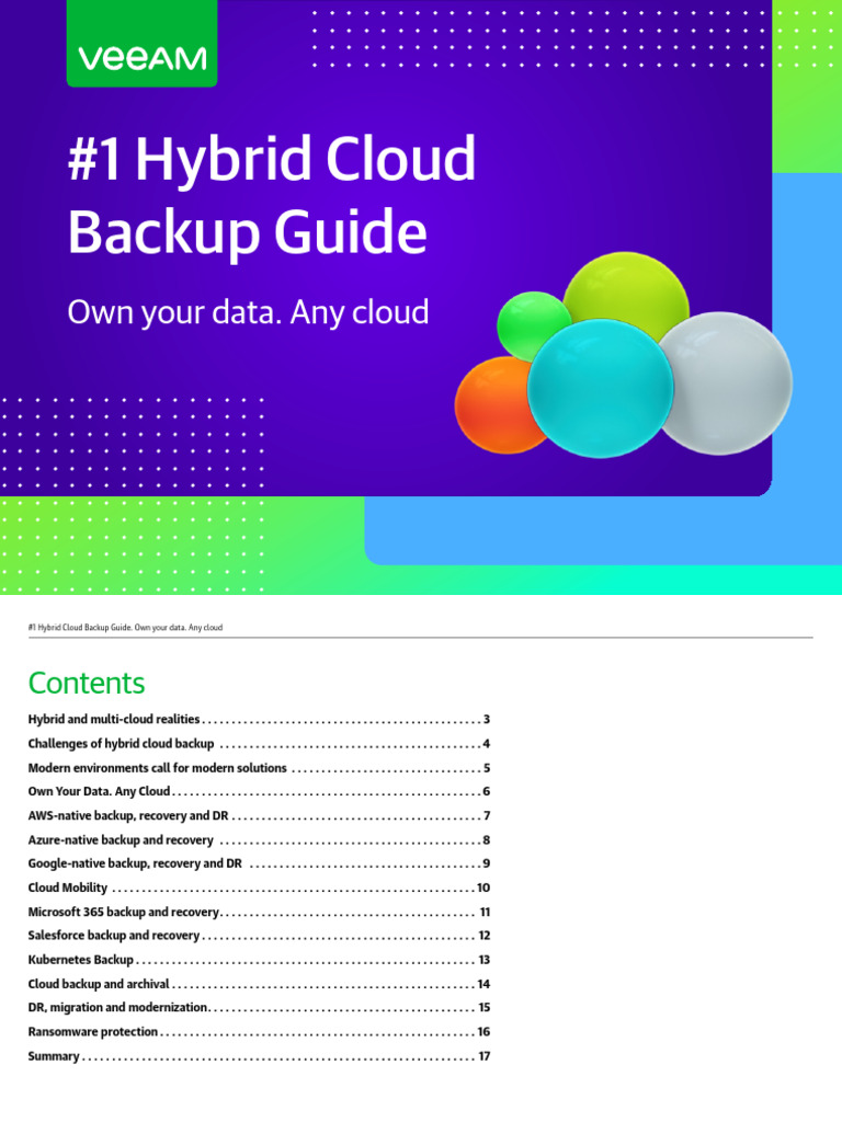 Veeam Backup For Hybrid Cloud 1713882481 | PDF | Cloud Computing | Backup