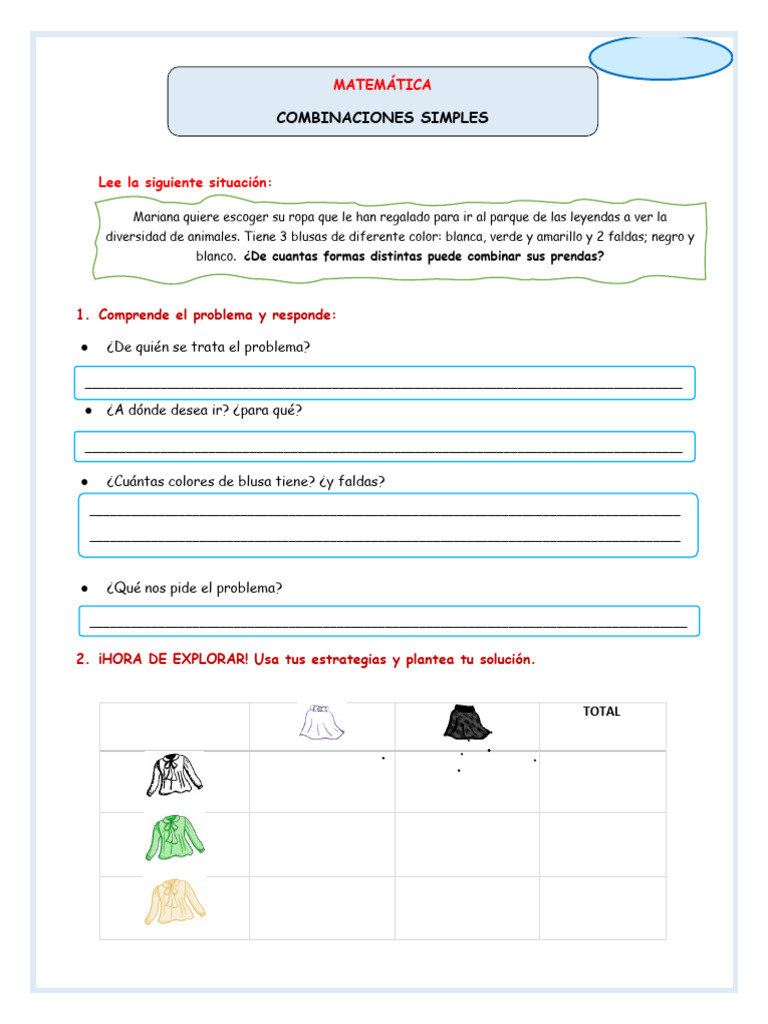 Ficha Mate Combinaciones | PDF