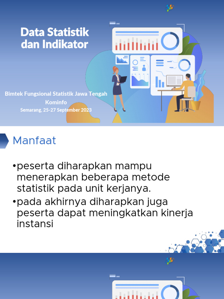 M.01 Data Statistik Dan Indikator - Bimtek Kominfo | PDF | Bisnis ...