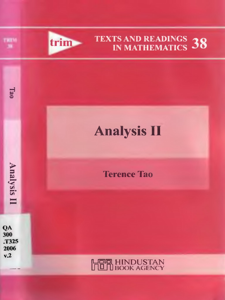 Analysis - Tao Terrence | PDF