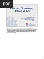 FINAL 4AT Assessment For Delirium | PDF | Dementia | Medicine