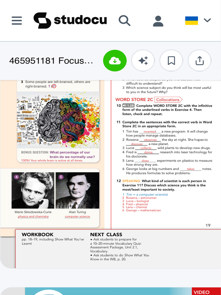 Focus 2 2e Students Book With Answers PDF - Second Edition A2+b Teacher's Book Vocabulary ...