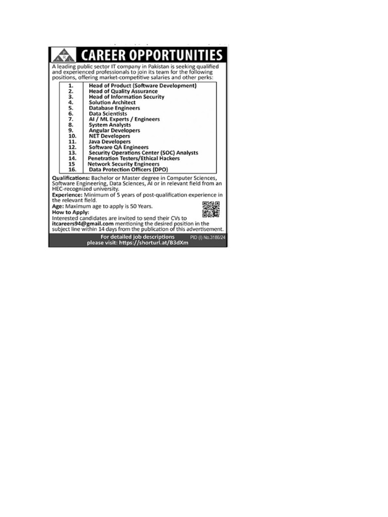 FBR PRAL Jobs | PDF