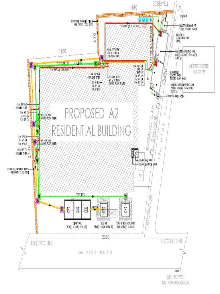 Typical Ground Plumbing Layout | PDF | Materials