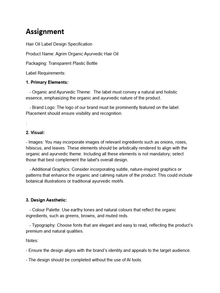 Agrim Assignmnet For Label | PDF | Business | Cooking, Food & Wine
