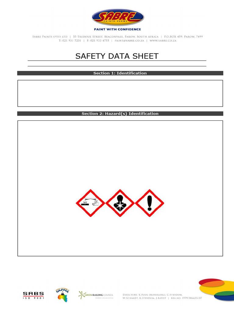 Paint-Remover-SDS | PDF | Dangerous Goods | Personal Protective Equipment