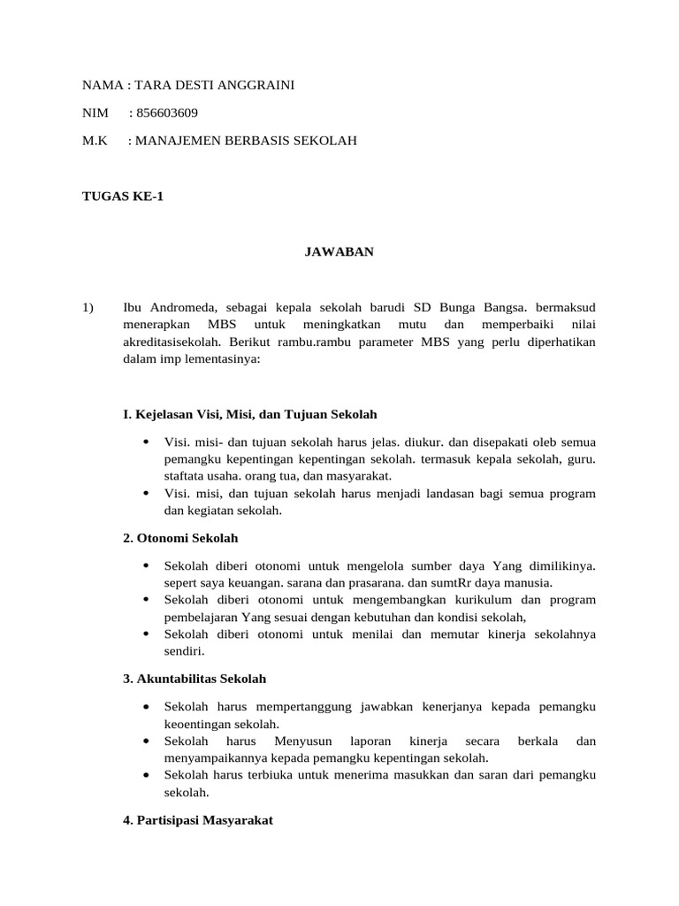 Mbs 1 | PDF | Karier & Perkembangan