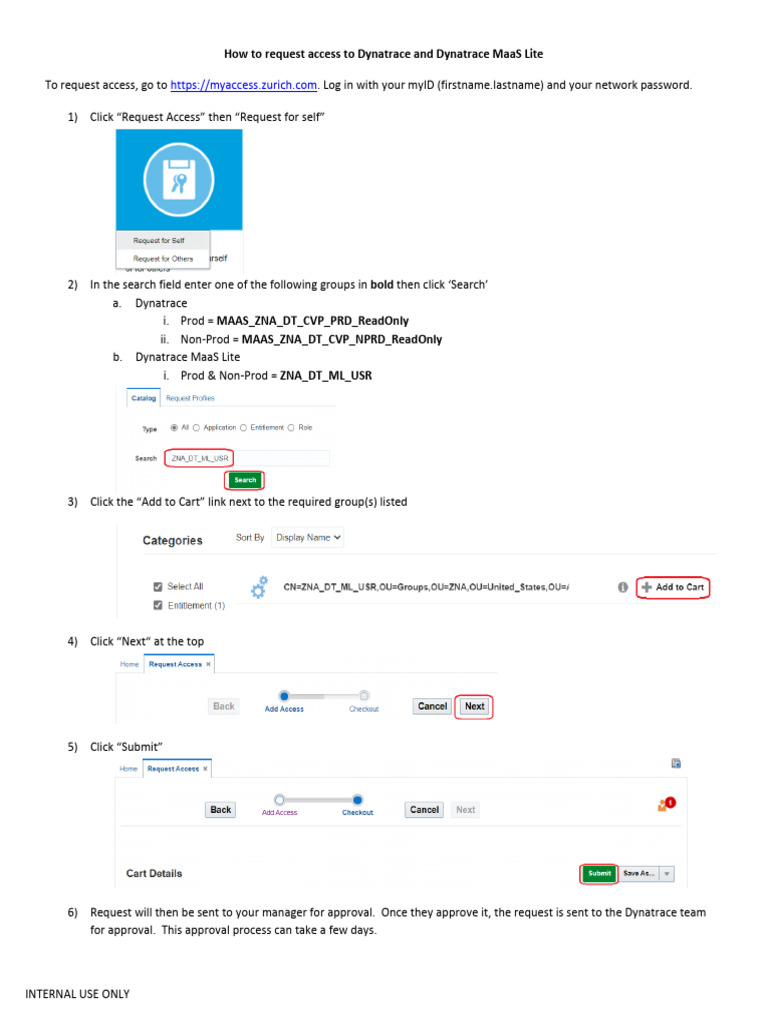 How To Request Access To Dynatrace and Dynatrace MaaS Lite | PDF | Business