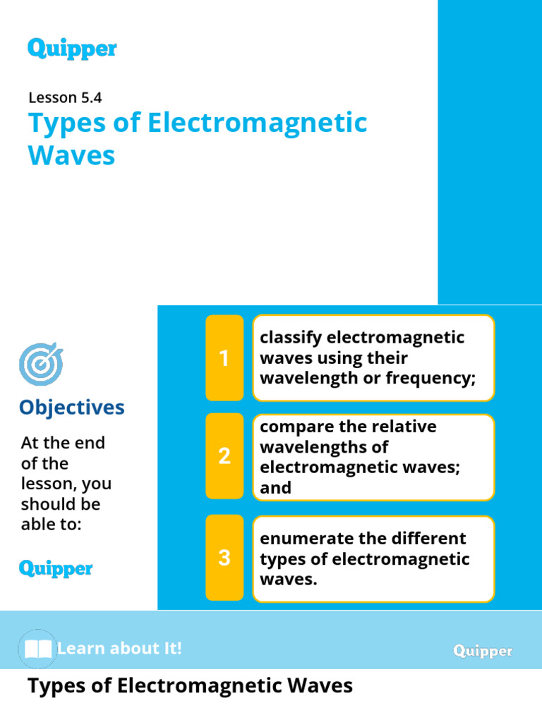Science 10 5.4 Types of Electromagnetic Waves | PDF | Electromagnetic ...