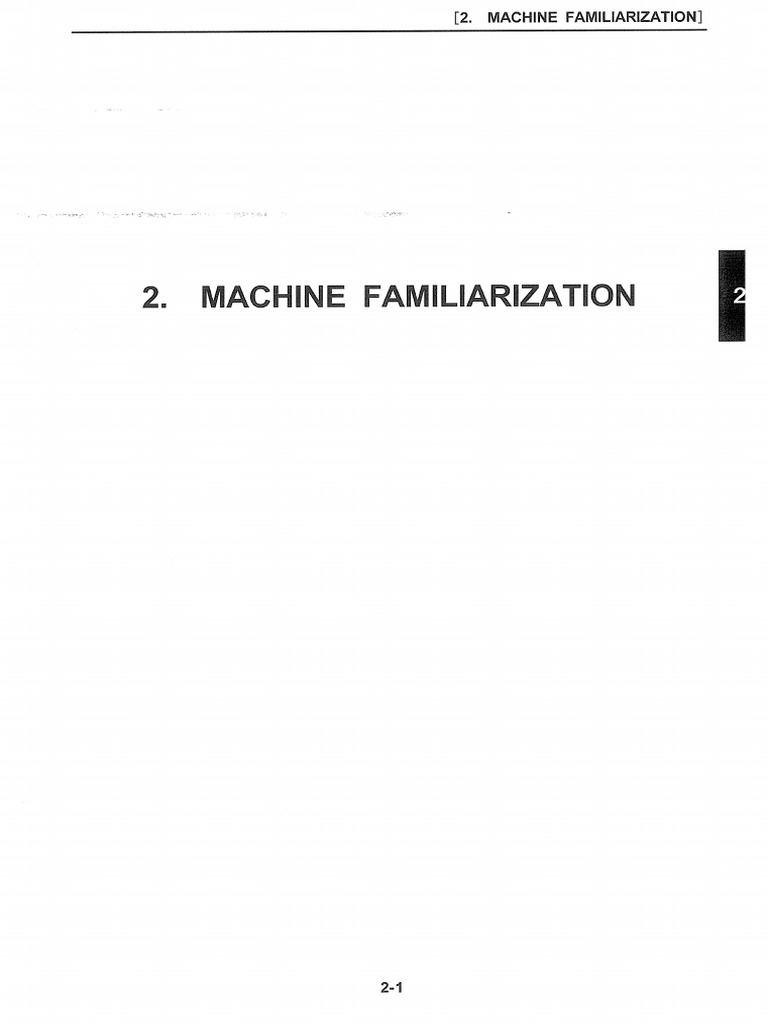 SK210 - 2. Machine Familiarization | PDF