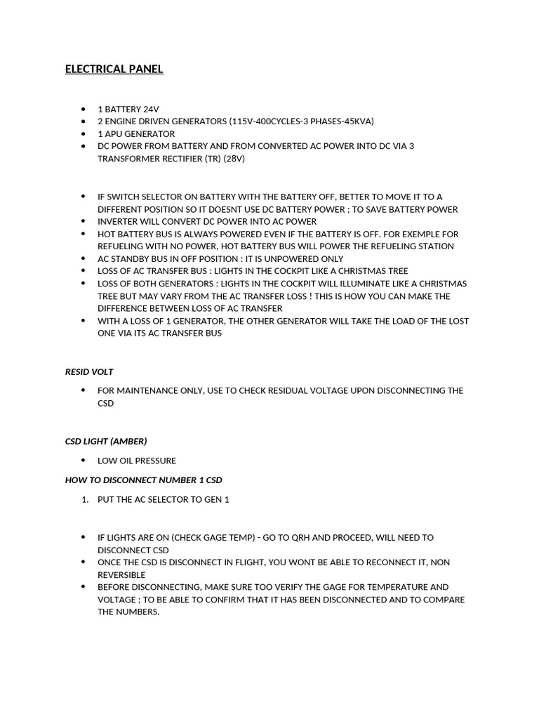 b737cl Systems Resume 1 1 | PDF | Power Inverter | Direct Current