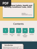 Osh Code 2020 | PDF | Occupational Safety And Health | Employment