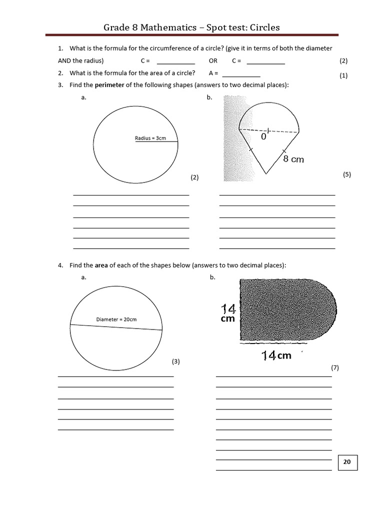 Spot Test (Circles) | PDF | Teaching Methods & Materials