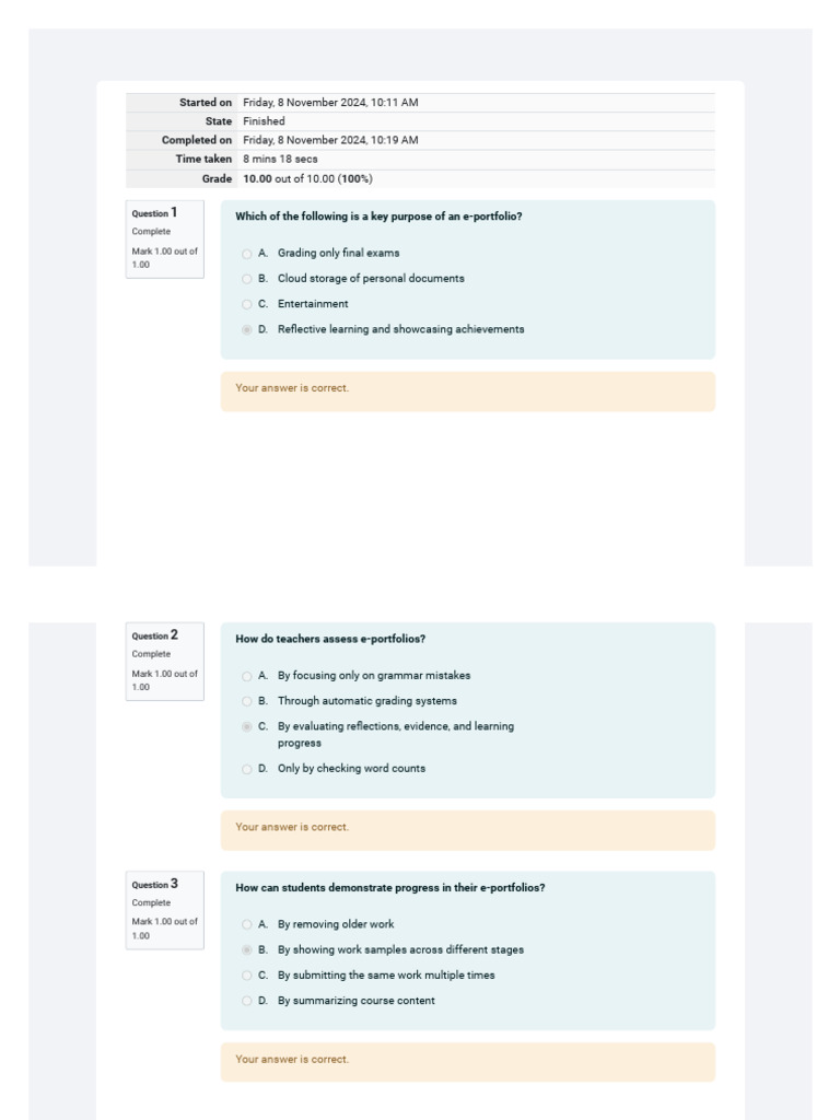 QUIZ - Attempt Review | PDF | Educational Technology | Learning