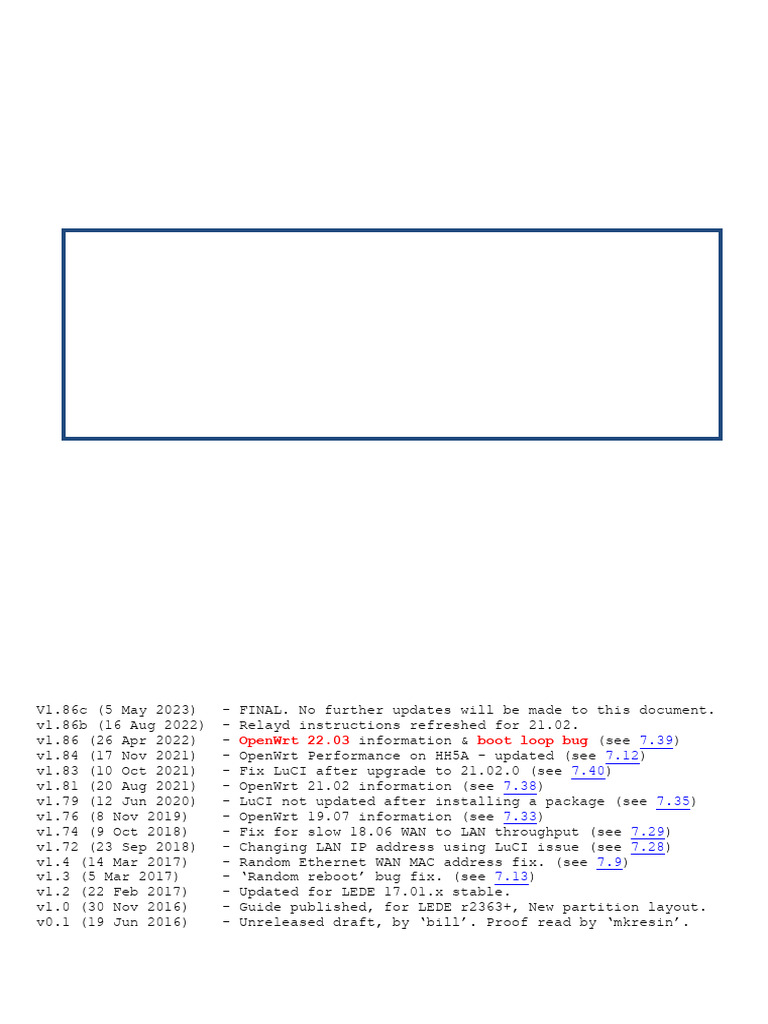 1-OpenWrt-LEDE Installation Guide For HH5A | PDF | Wi Fi | Computer File