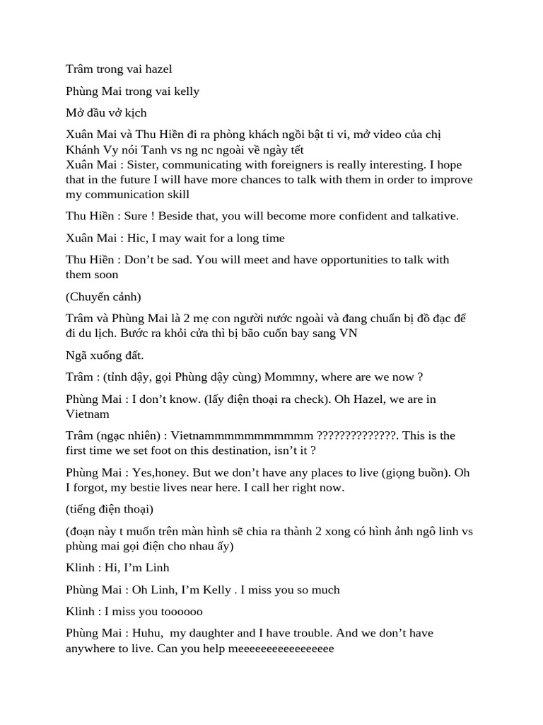 Kịch TAnh 1 | PDF | Vietnam