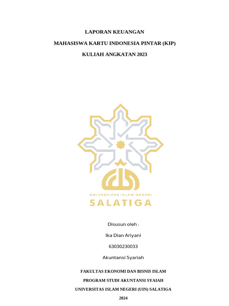 LPJ Kipk TH 2024 - Ika Dian Ariyani | PDF