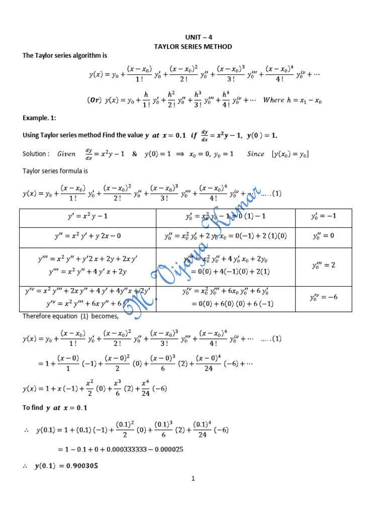NM Unit 4 | PDF | Equations | Numerical Analysis