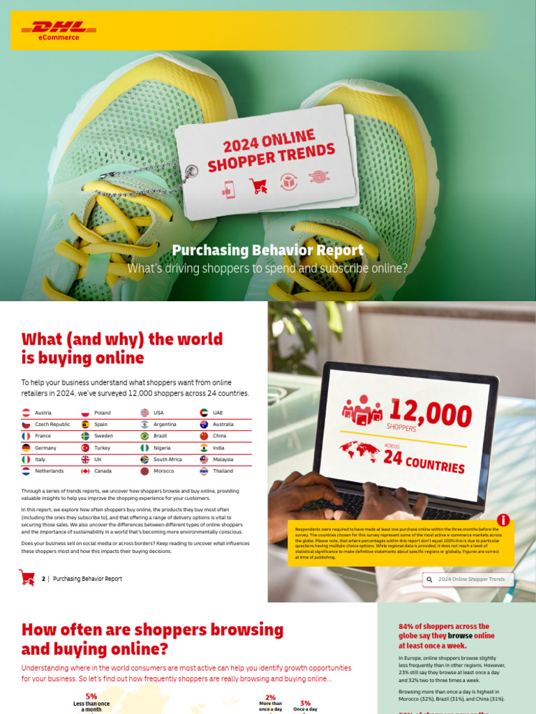 E-commerce purchasing behaviour report 2024 - shared by WorldLine ...