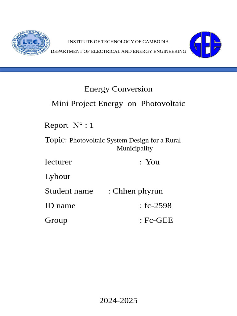 Report PV | PDF | Computers