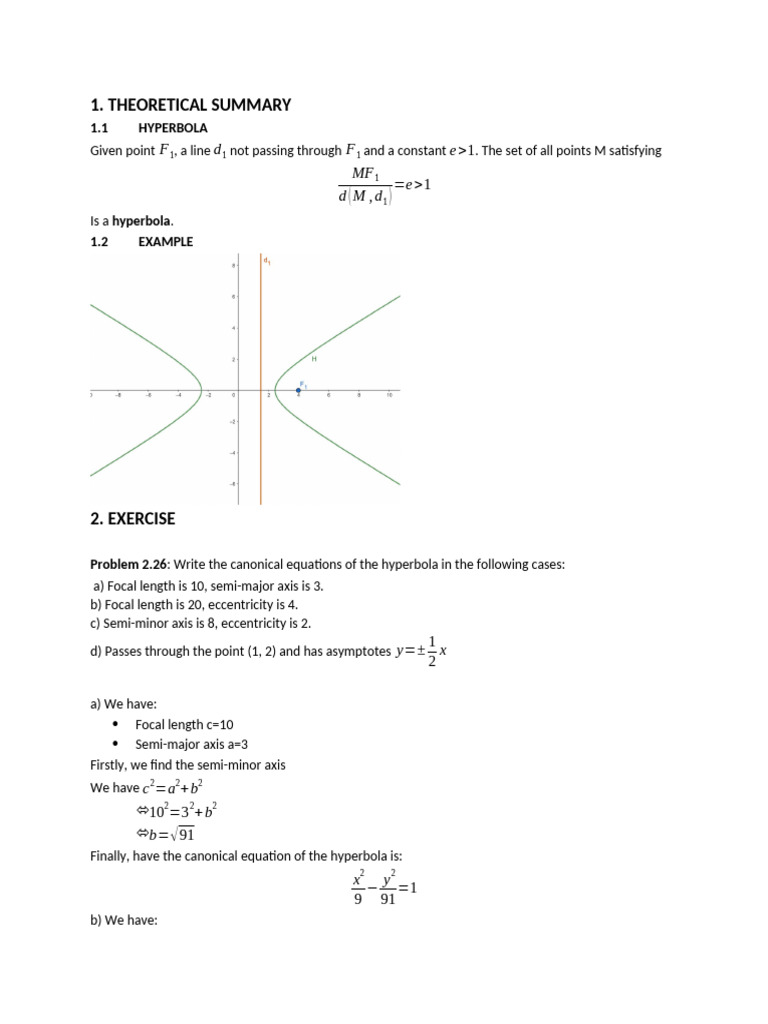 Hyperbola | PDF | Elementary Geometry | Differential Geometry