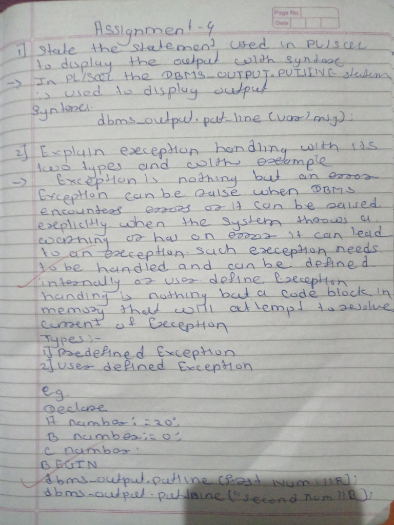 DMS Assignment 4 and 5 | PDF