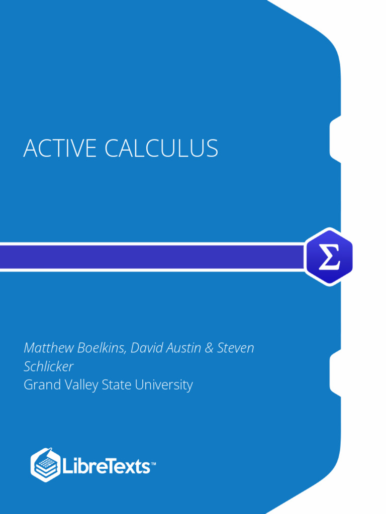 Active Calculus OER Textbook | PDF | Integral | Derivative