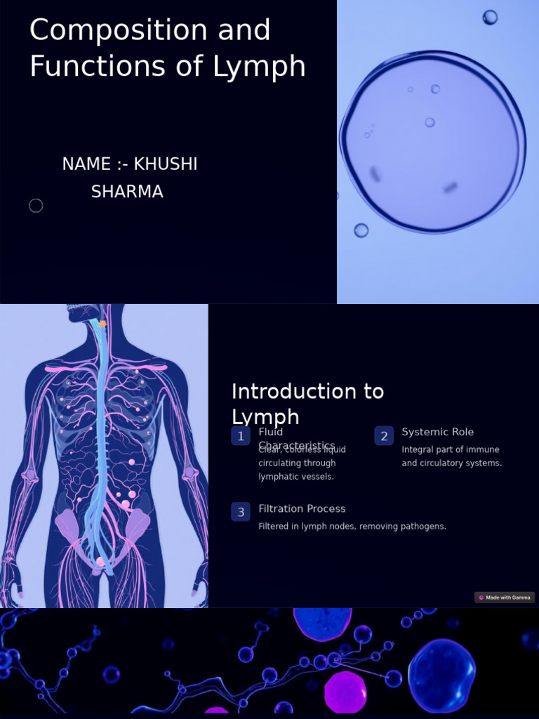 Composition and Functions of Lymph - PPTX 20241106 160431 0000 | PDF ...