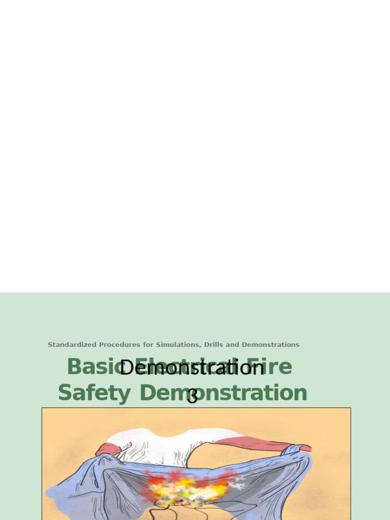 DEMO 3 Basic Electrical Fire Safety Demonstration | PDF | Sodium ...