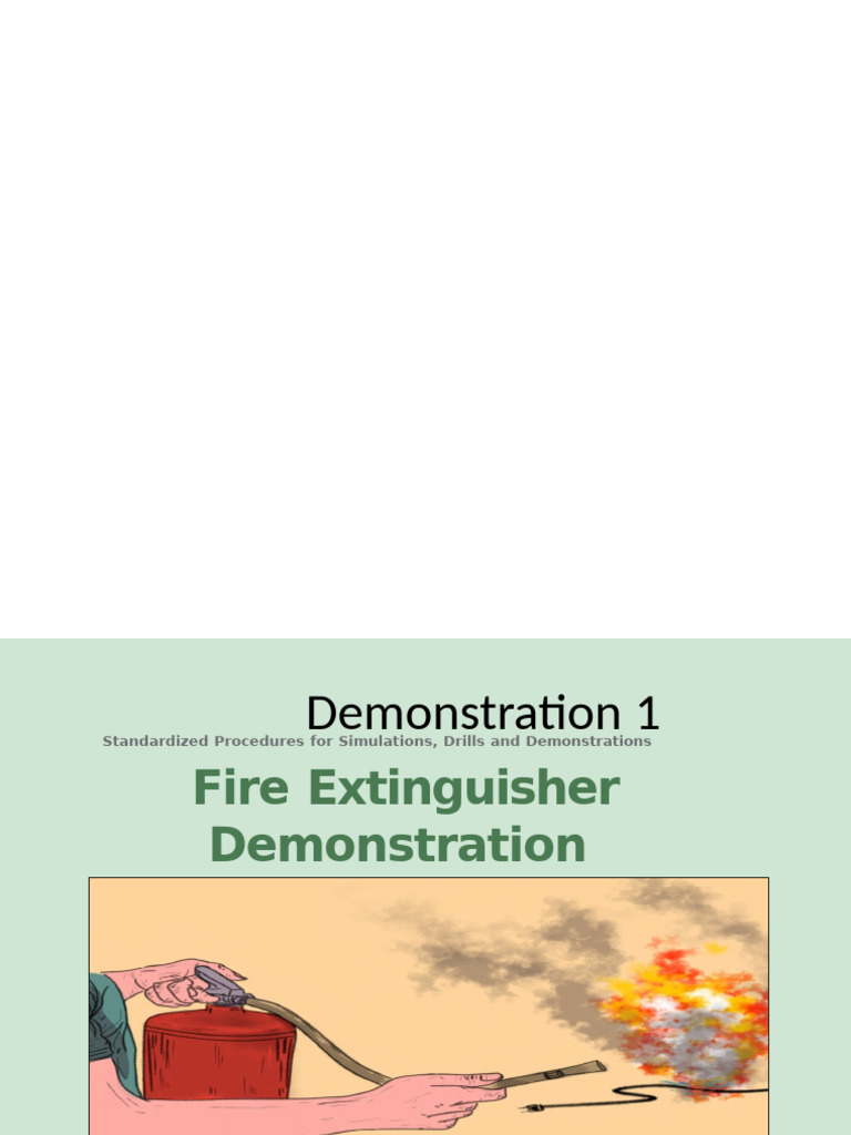 DEMO 1 Fire Extinguisher Demonstration | PDF | Fires | Safety