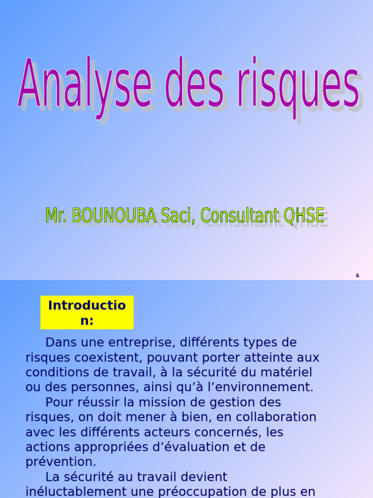 Analyse Des Risques | PDF | Risque | Véhicules