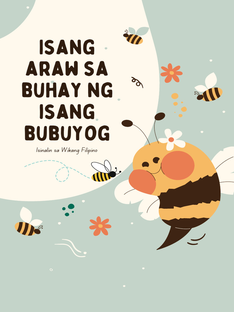 Isang Araw Sa Buhay NG Isang Bubuyog Story Book in Yellow Blue Hand ...