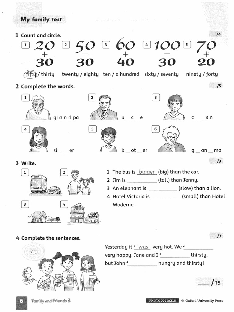 Test Family and Friend | PDF