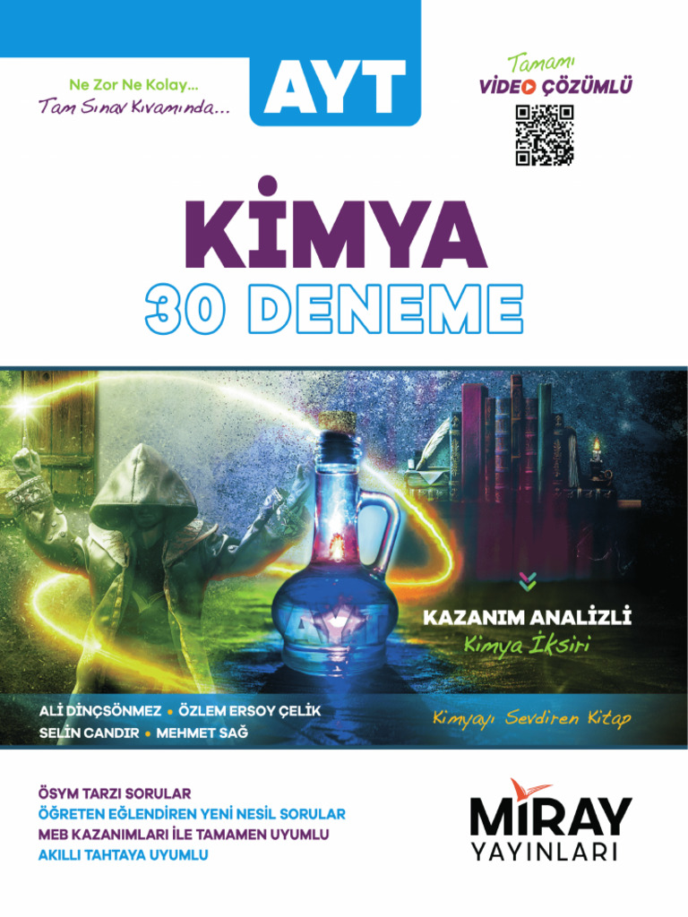 2025 - Miray - Yayınları - AYT - Kimya - 30'lu - Deneme (1) - 241121 - 112425 | PDF