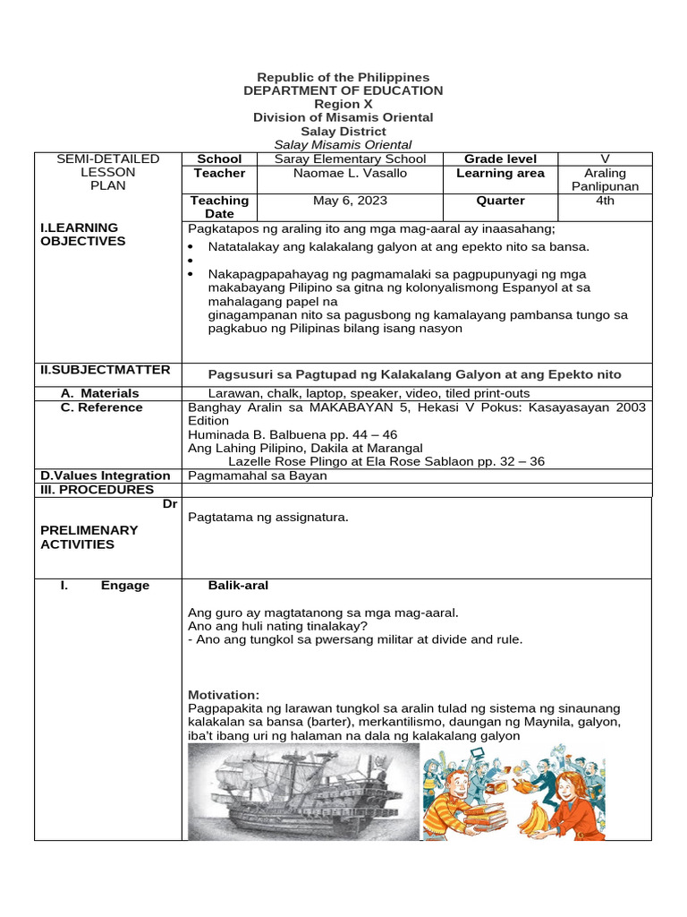 5es Lesson Plan Template | PDF