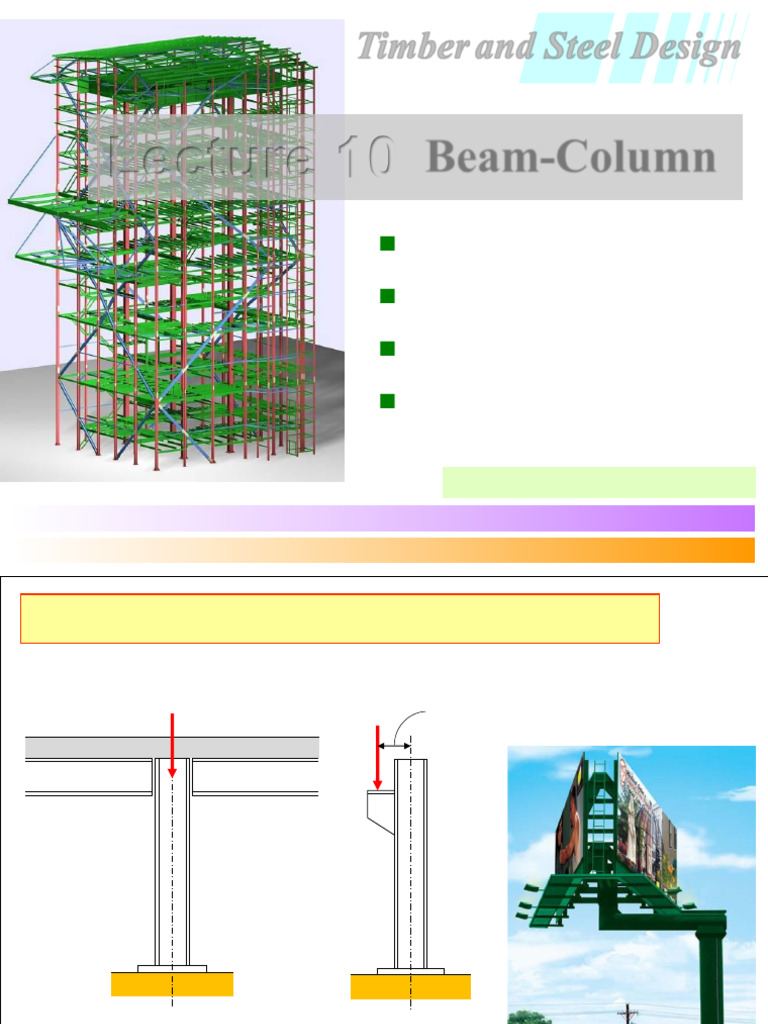 L10 Beam Column | PDF | Bending | Truss