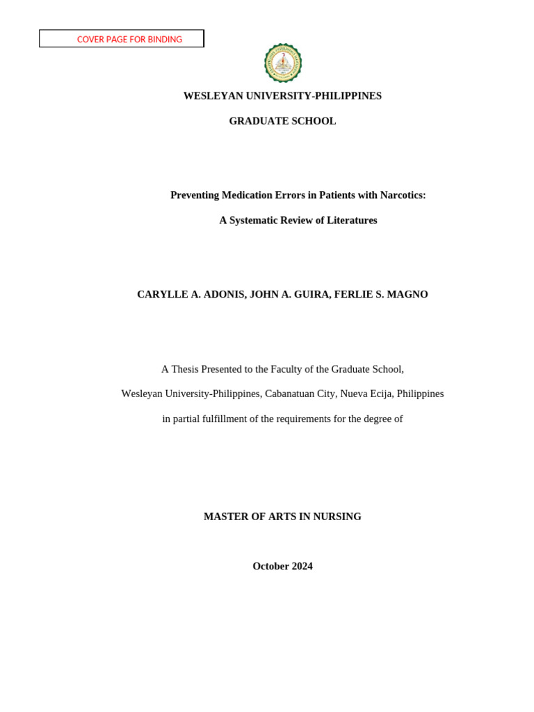 Sample Formatted Thesis Dissertation in Word Format | PDF | Thesis ...