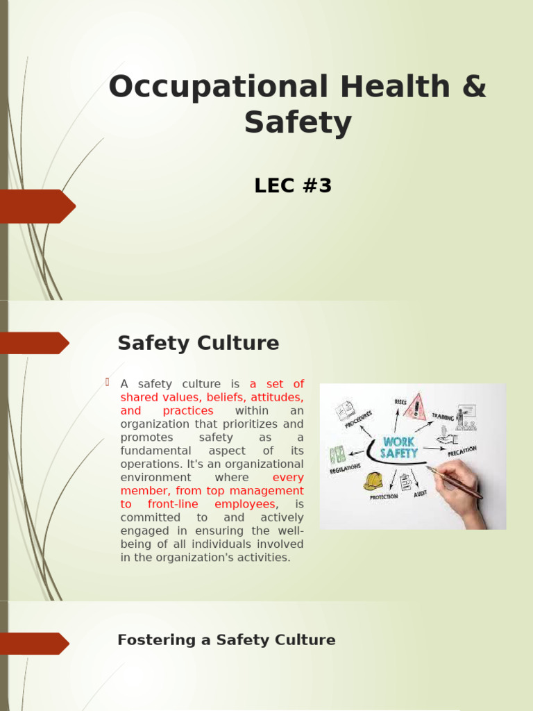 Occupational Health Safety-Lec#3 | PDF | Risk | Emergency Management