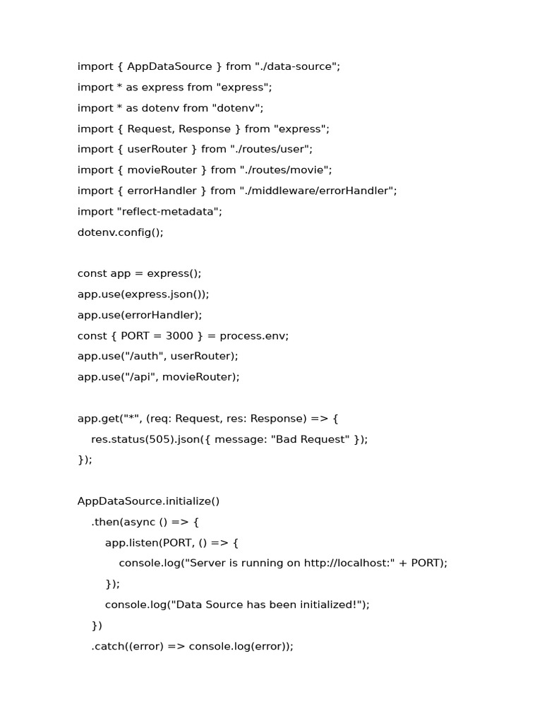 Express API for Movie Management | PDF